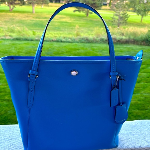 Coach | Bags | Coach Tote Bag Royal Blue | Poshmark